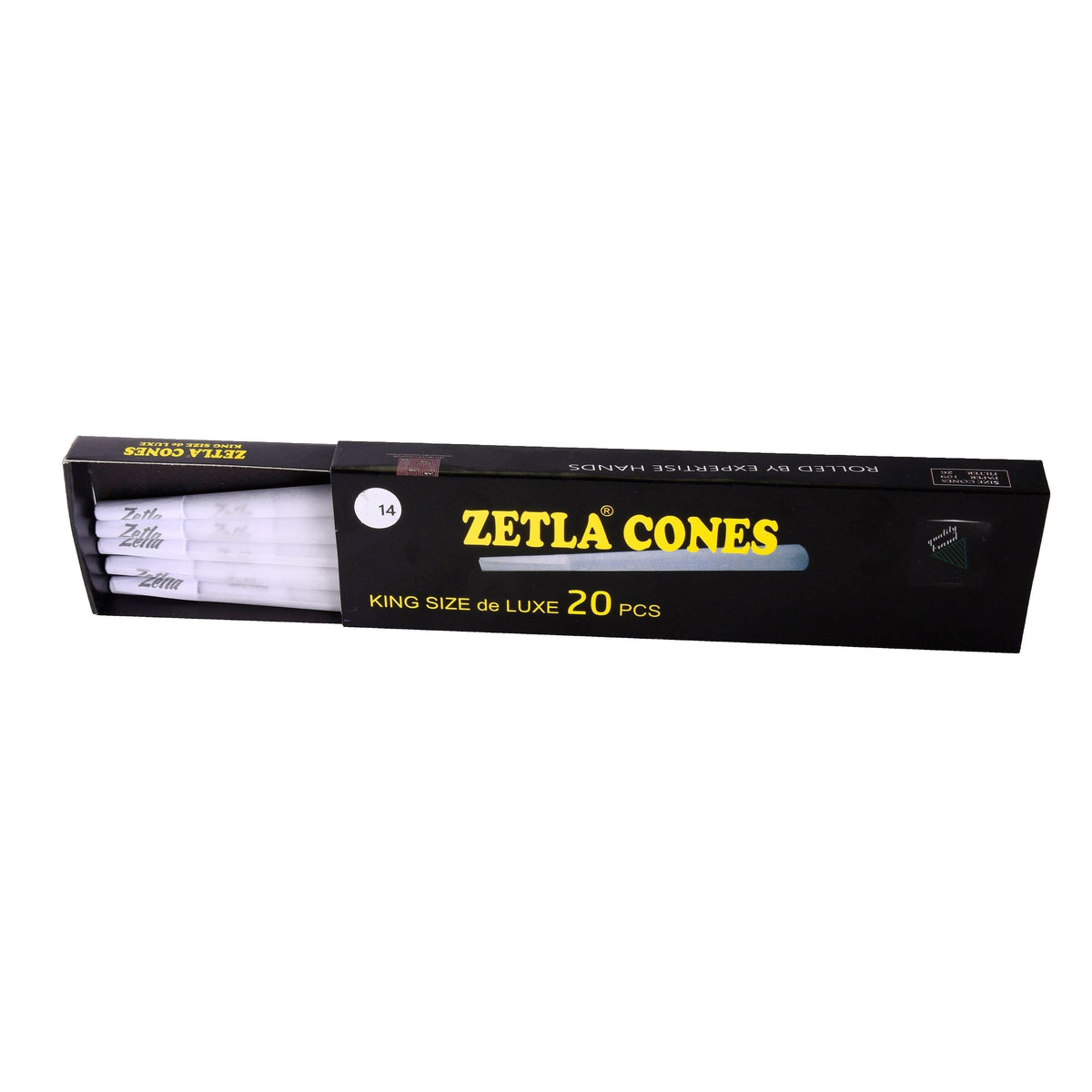 Zetla Pre Rolled Cones King Size De Luxe (20 Pcs x 14) | abk-usa.com ...